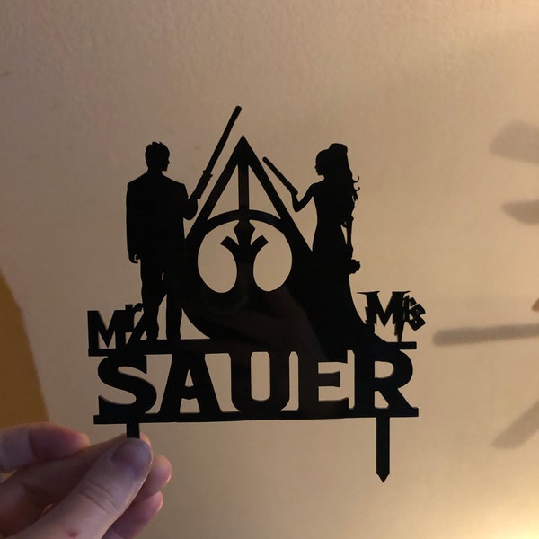 Jedi and Mage Until the Very End Wedding Cake Topper - Etsy