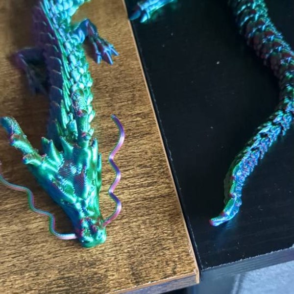 Articulated Winged Rose Dragon. High Quality 3D Printed Fidget ...