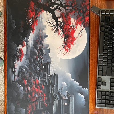 Desk Mat, Fantasy Pirate Ship Large Mouse Pad, Cute Gaming Desk Pad ...