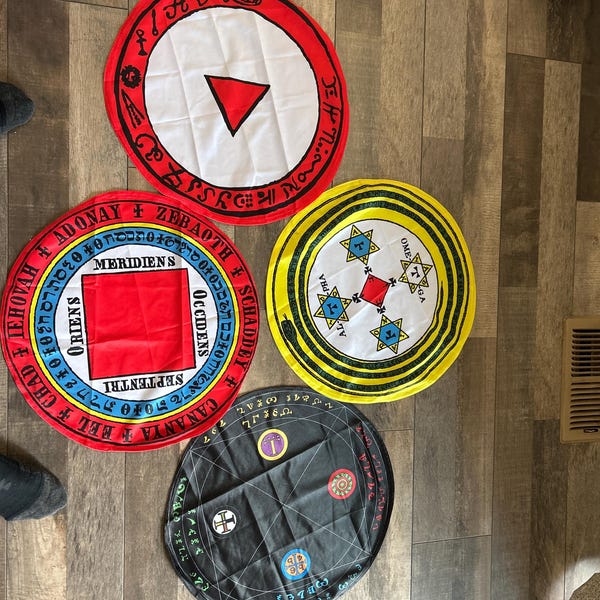 Goetic Triangle of Art - LARGE 36" - Ritual Cloth for Solomonic ...