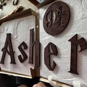 Wizard Nursery Sign Baby Name Sign Wizard Custom Wood Name Sign Over ...