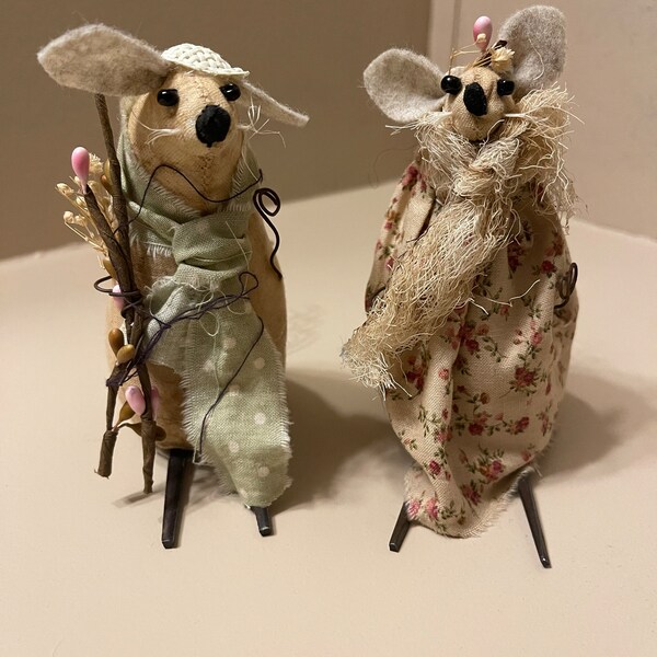 Primitive Spring Mice - Etsy