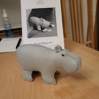 DIY Felt Hand Stitching Kit House Hippo - Etsy Canada