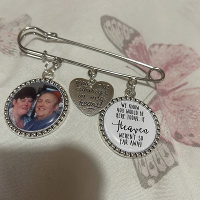Memory Remembrance Bouquet Charm, Locket, Brooch Personalised With Any ...