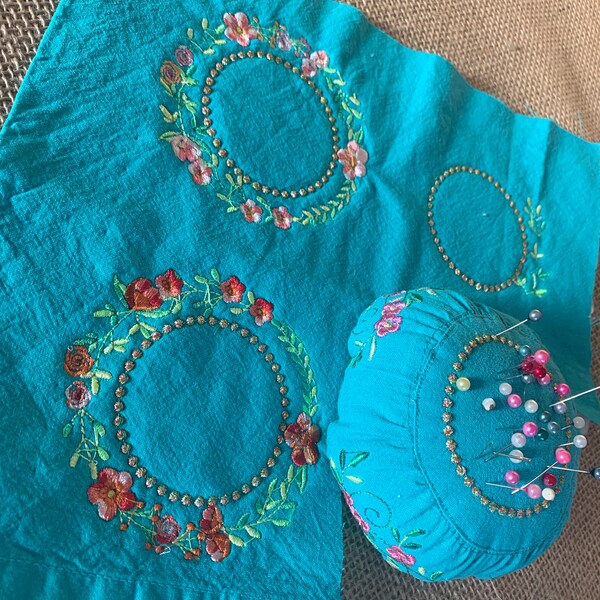 Round Flower Frame Embroidery Design - Creative Round Frame Machine ...