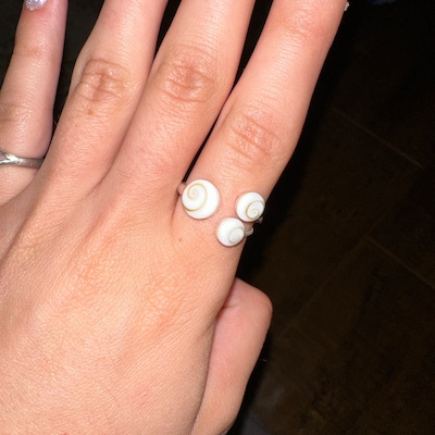 Shell Ring, Shiva Ring, Shiva Eye Ring, Sterling Silver Ring, Shell ...