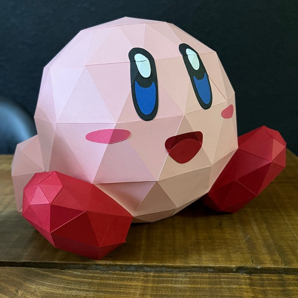 Kirby Papercraft Template A4 - Etsy