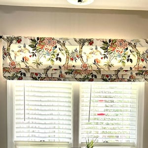 Bottom Pleated Lined Valance faux Roman Shade Valance: Heritage House ...