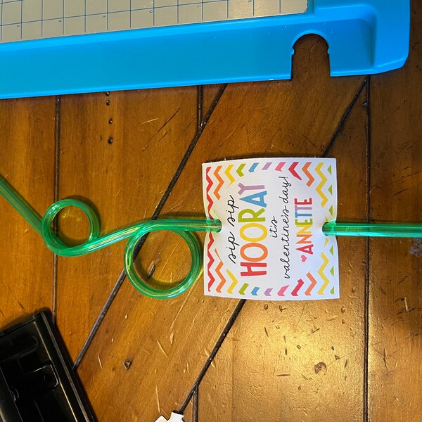 Crazy Straw Valentine, Printable Valentine, Non Candy Valentine ...
