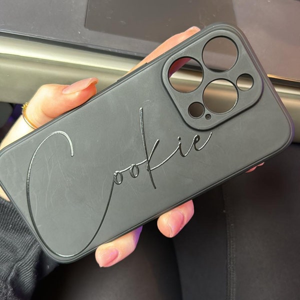 Personalised Initials/name Marble Clear Rubber Phone Case Covers for ...