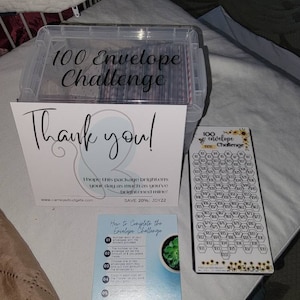 100 Envelope Challenge Box Money Saving Challenge 100 Envelope ...