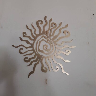 Hippie Fun Wacky Sun THE ORIGINAL Unique Metal Sun Garden Wall Outdoor ...