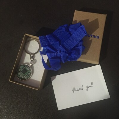 Circuit Board Keychain, Recycled Gift for Computer Nerd, Cool Geeky ...