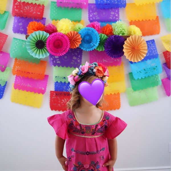 Mexican Fiesta Party Decorations, 5 Pk Papel Picado Banners, Fiesta ...