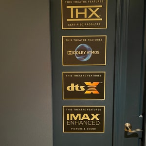 Dolby Atmos Color Home Theater Sign | Etsy