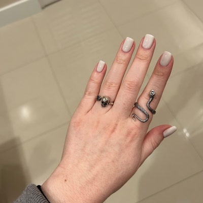 Multiple Styles Punk Ring, Gothic Rings, Boho Ring, Adjustable Chunky ...