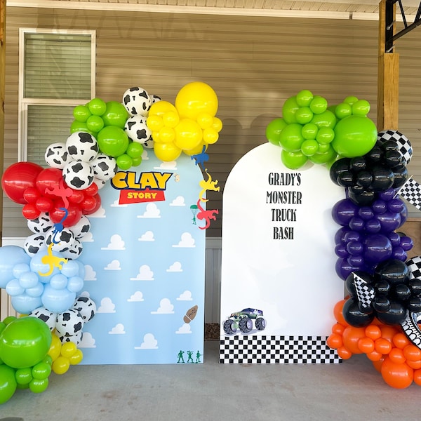 PRINTABLE Set of 9 Large Monster Trucks Cutouts, Standee, Monster Jam ...