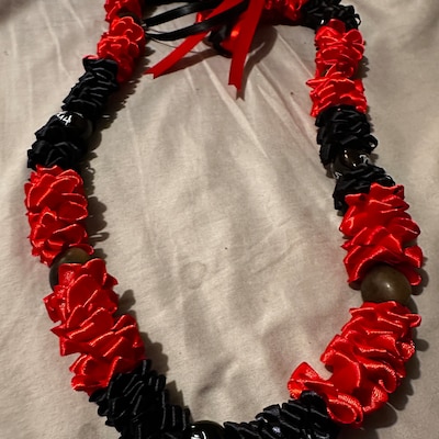 Hawaiian Koa Seed Lei Necklace Ipil Ipil Seed Lei BROWN Kukui Lei ...