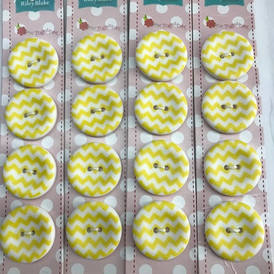 Chevron 1 Inch Round Buttons - Etsy