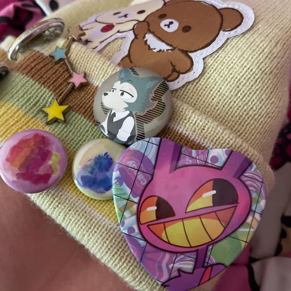 TADC Heart Shaped Button Pins - Etsy