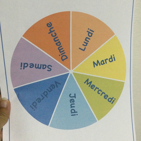 Days of the Week Wheel, Printable Montessori Calendar, Toddler ...