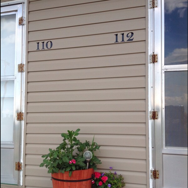 Custom House Number Decal - Etsy