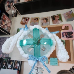 Engenebong, Pink Bunny Enhyphen Crochet Fluffy Lightstick Cover - Etsy