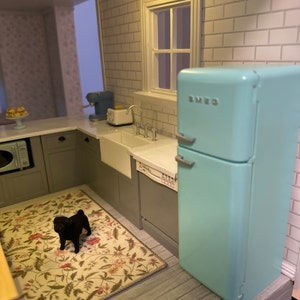 1:12 Scale Model Dollhouse Refridgerator Fridge 1950s Kitchen - Etsy