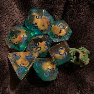 Ducky Dnd Dice Set Critical Role D20 Polyhedral Duck Dice - Etsy