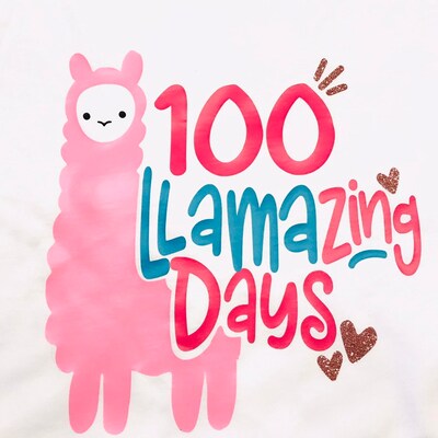 100 Days Svg, 100th Day of School Svg, Llama Svg, 100 Llamazing Days ...
