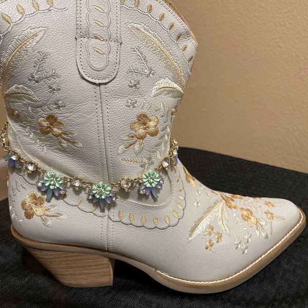 Boot Topper/cowboy Boot Accessories/boot Bling - Etsy