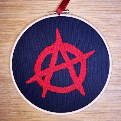 Anarchy Embroidery Design. Anarchy Symbol Embroidery. Anarchism ...