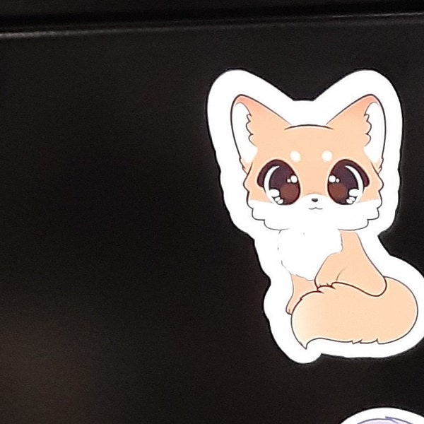 Kawaii Style Cute Fox Sticker - Etsy