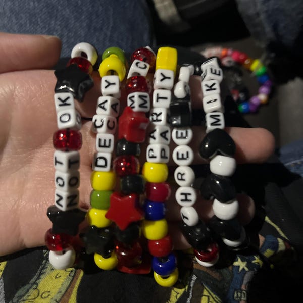 Lucky 5 Random MCR Themed Bracelets - Etsy