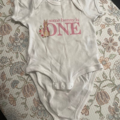 Peter Rabbit Family T-shirts for Her 1st Birthday Party Some Bunny is ...