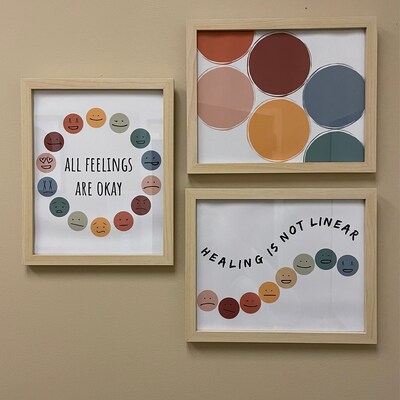 Healing is Not Linear Digital Print Psychology Poster Therapist Office ...