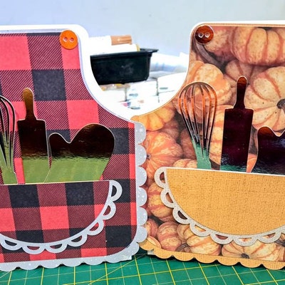 Apron Gift Bag/box Digital Cut File SVG, PNG, Studio3 - Etsy