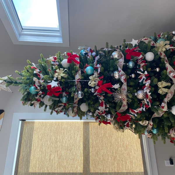 White Star Christmas Tree Topper Decoration White Metal Star 12 ...