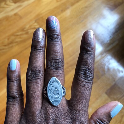 Willow Urn Signet Ring in Sterling Silver or Gold - Etsy