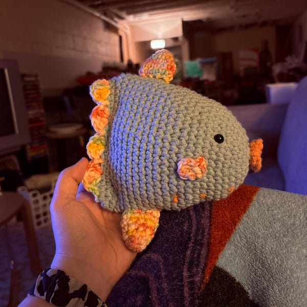 Crochet Fish Pattern, Sunfish, Mola Mola Amigurumi Pattern, Summer Fish ...