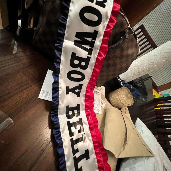 BEYONCE INSPIRED SASH | Cowboy Carter Personalised Bespoke Ribbon ...