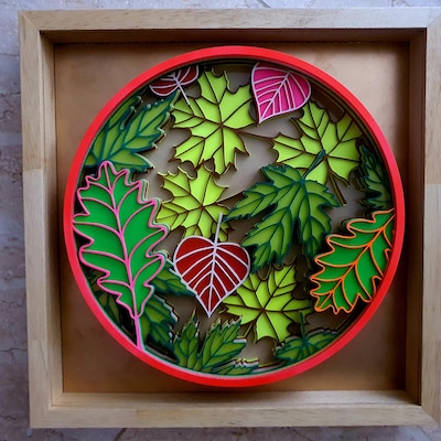 3D Fall Svg Shadow Box Svg, Fall Leaves Svg, Autumn Svg - Etsy