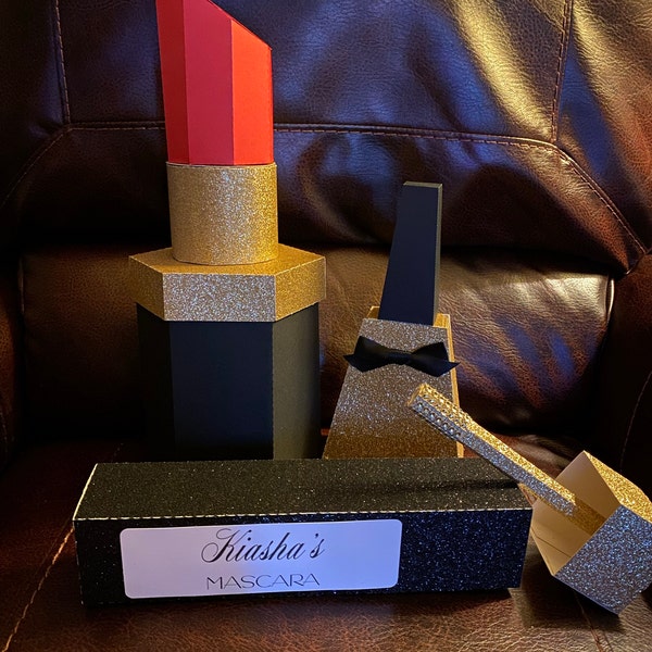 JUMBO Paper Lipstick Shaped 3D Centerpiece, Gift Box, Favor Box ...