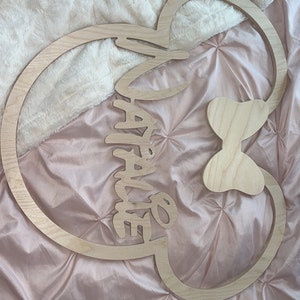 Disney Mickey Mouse Monogram Baby Boys Wooden Name Sign - Etsy