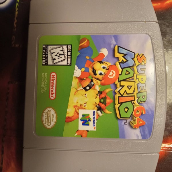 N64 Super Mario 64 Replacement Label Decal Sticker Nintendo - Etsy