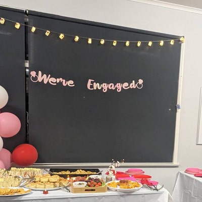 Custom Congratulations Banner, Engagement Party Decorations, Engagement ...