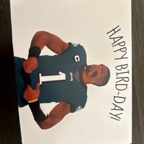 Patrick Mahomes Birthday Card Greeting Kansas City Chiefs Funny Cartoon ...