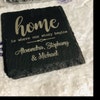 Housewarming Gift, New Home Gift, Wedding Gift, Slate Coasters, Our ...