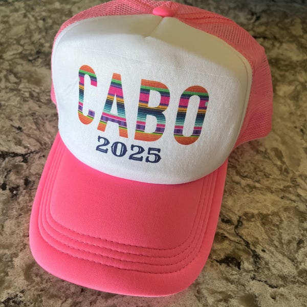 Cabo Party Hats | Cancun Bachelorette Hats | Tulum Vacation Hat ...