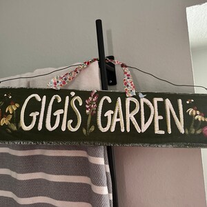 Rose Garden Signpainted Garden Giftcustom Wooden - Etsy
